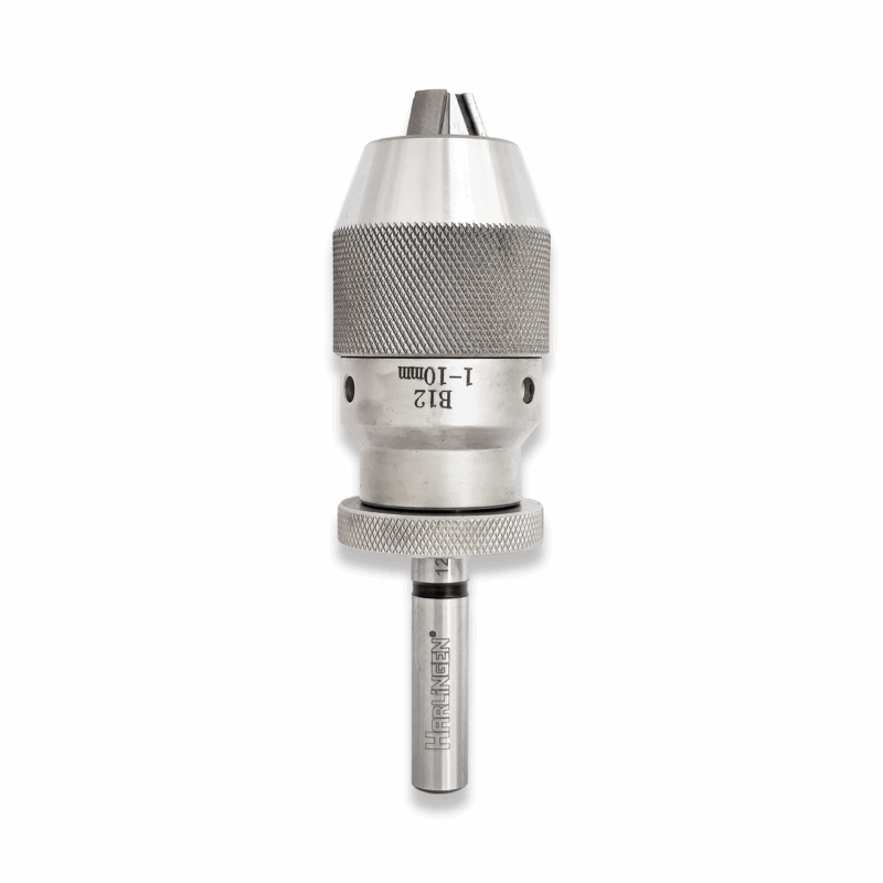 1-10MM KEYLESS LATHE DRILL CHUCK WITH 12MM STRAIGHT SHANK - RDG Tools