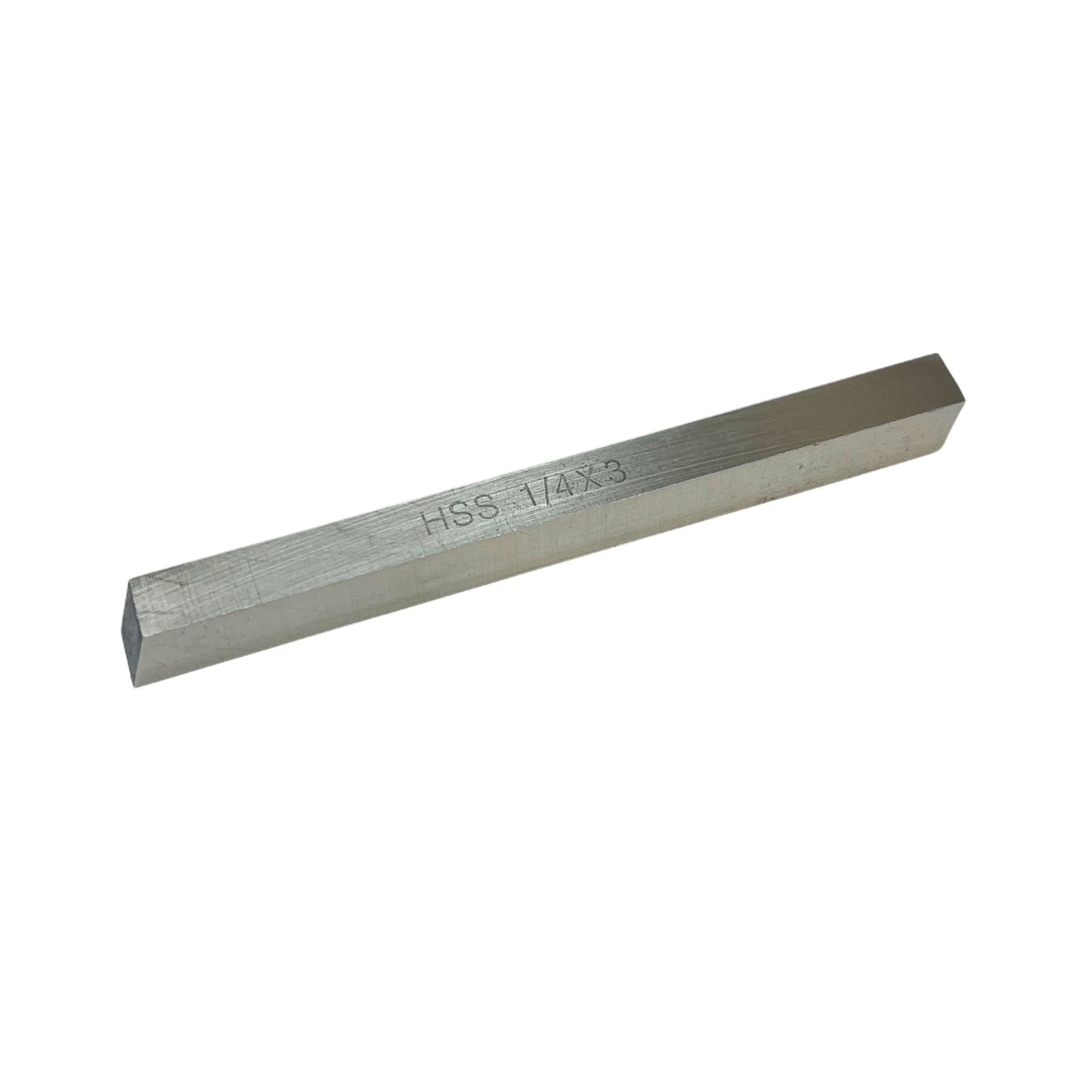 SQUARE TOOL STEEL 1/4" X 3" LONG BLANK END - RDG Tools