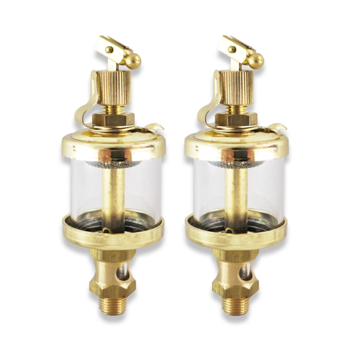 2 X DRIP FEED OILERS (size for myford ) 1/8" BSP FITTING - RDG Tools