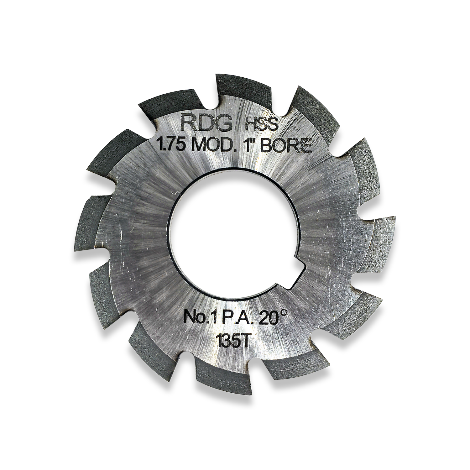 1.75 MODULE INVOLUTE GEAR CUTTER NUMBER 1 - RDG Tools