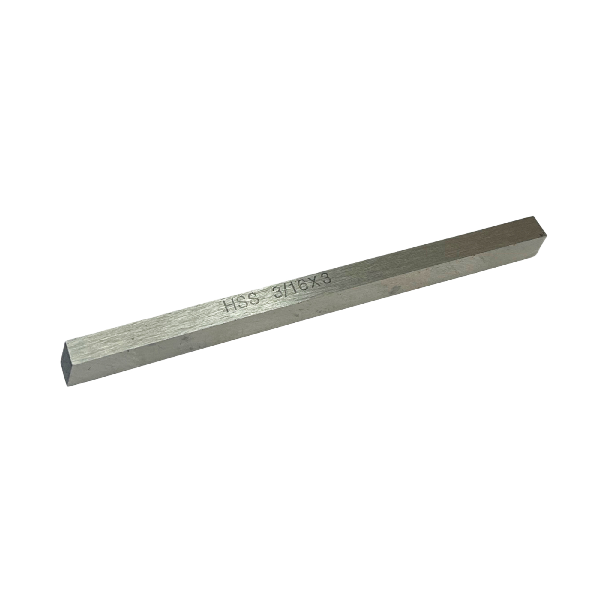 SQUARE TOOL STEEL 3/16" X 3" LONG BLANK END - RDG Tools