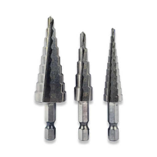 3PC STEP DRILL SET METRIC HSS HEX SHANK 2MM - 20MM - RDG Tools