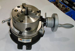 New 6" Vertex horiz/vertical Rotary Table With 125mm 3 jaw chuck - RDG ...