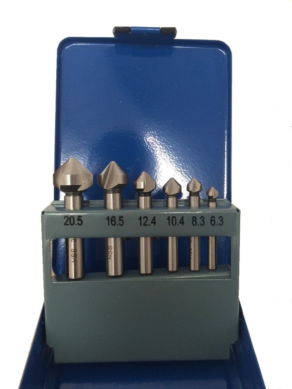 6 PC COUNTERSINK SET (6.3MM - 20.5MM) HSS - RDG Tools