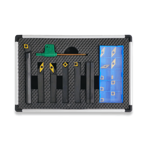 6pc Indexable turning tool set 10mm TURNING FACING BORING WITH SPARE ...