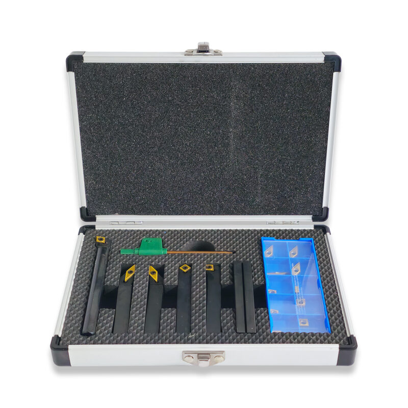 6pc Indexable turning tool set 10mm TURNING FACING BORING WITH SPARE ...