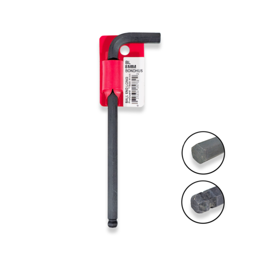 BONDHUS 8mm Allen Key Ball End Hex Long Arm 15772 - RDG Tools