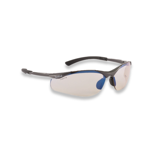 Bolle Contour II Safety Glasses - CONTESP + Microfibre Bag + Blue ...