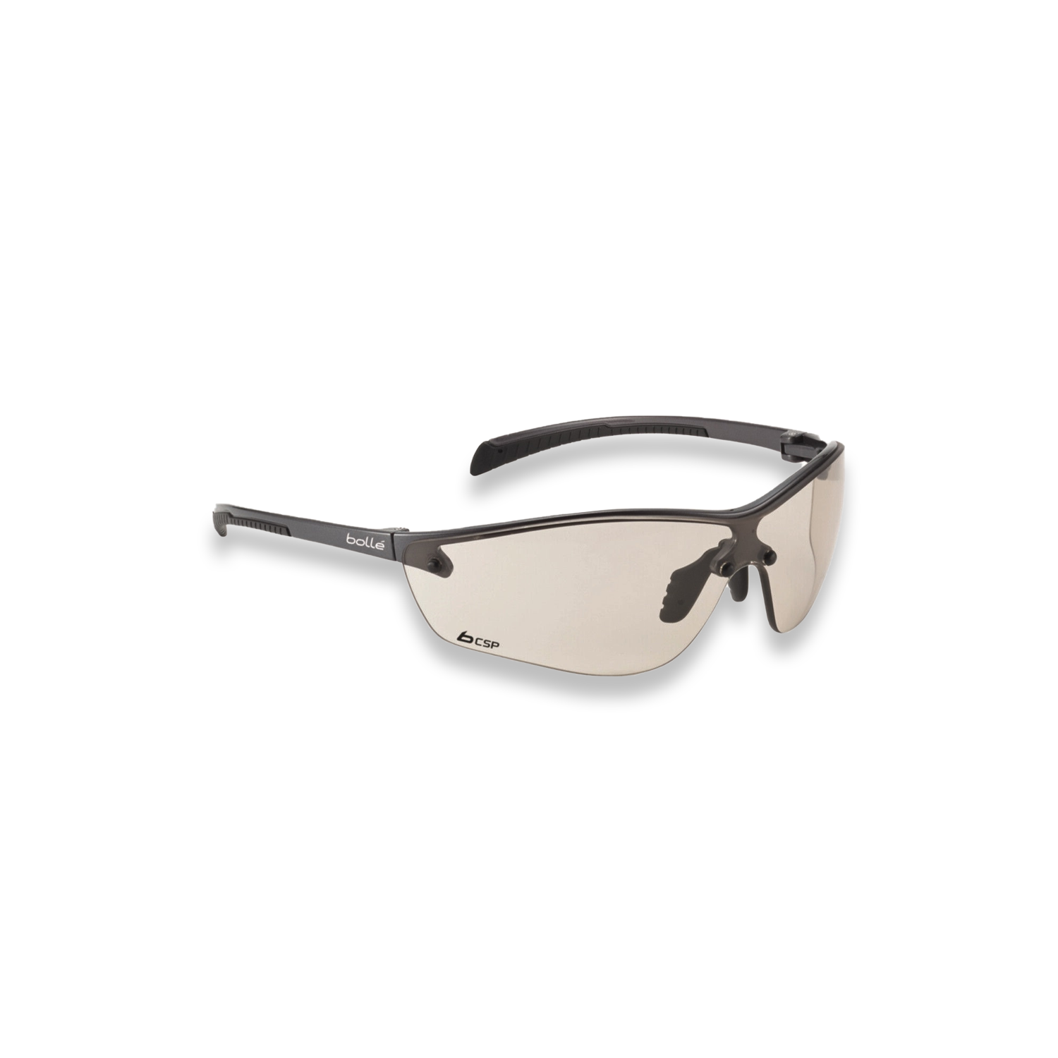 Bolle Silium+ SILPCSP Safety Glasses Spectacles - Smoked lenses light ...