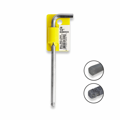 Bondhus 1/4" Ball End Hex Long Allen Key BriteGuard Finish 16912 - RDG ...