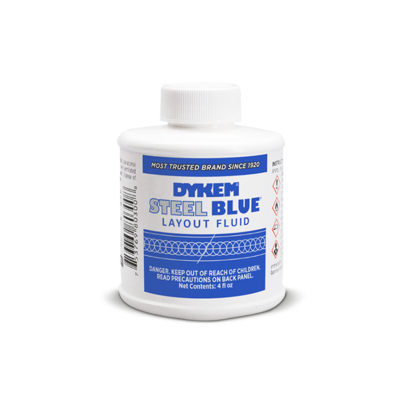 DYKEM Engineers Steel Blue Layout Fluid 4oz | 118ml Bottle With Brush ...