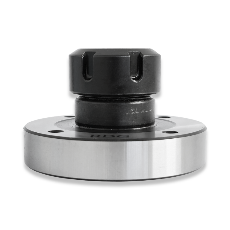 ER32 COLLET CHUCK WITH BASE PLATE FOR ROTARY TABLE 4 HOLES - RDG Tools
