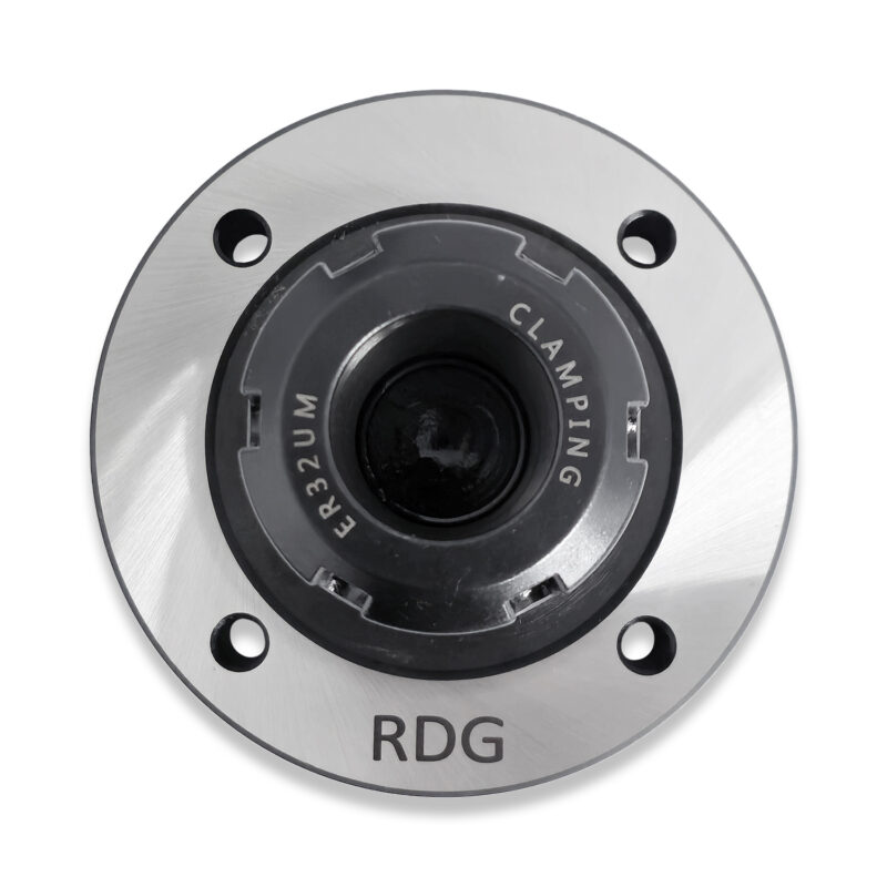 ER32 COLLET CHUCK WITH BASE PLATE FOR ROTARY TABLE 4 HOLES - RDG Tools