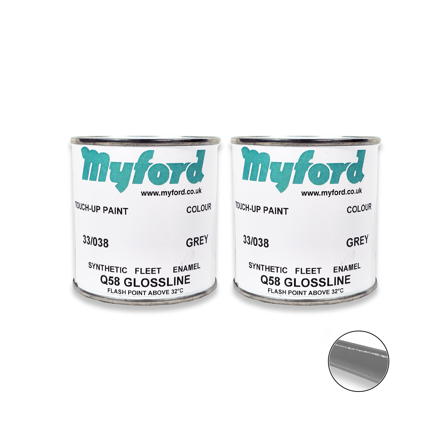 Genuine myford grey touch up paint 250ml x 2 tins - RDG Tools