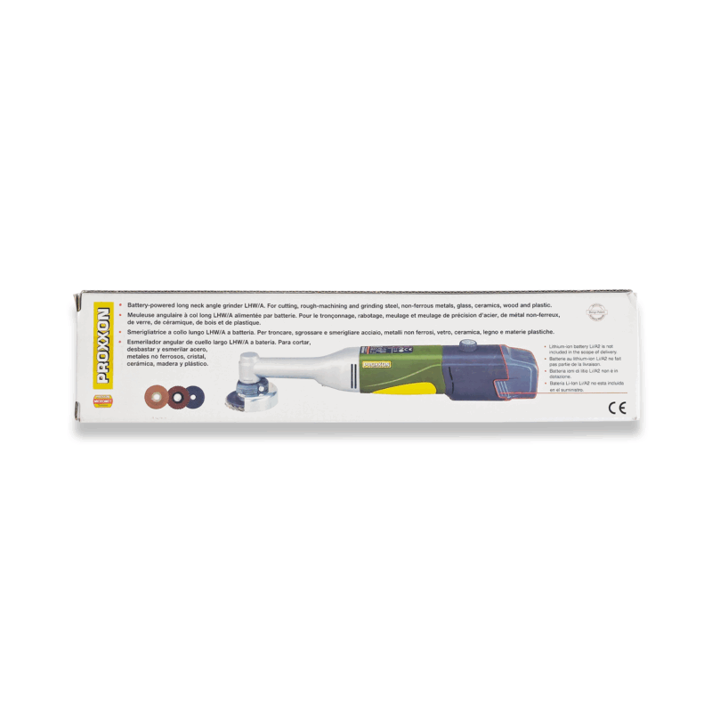 PROXXON Cordless 10.8V Long Neck Angle Grinder LHW/A (BODY ONLY) 29817 ...