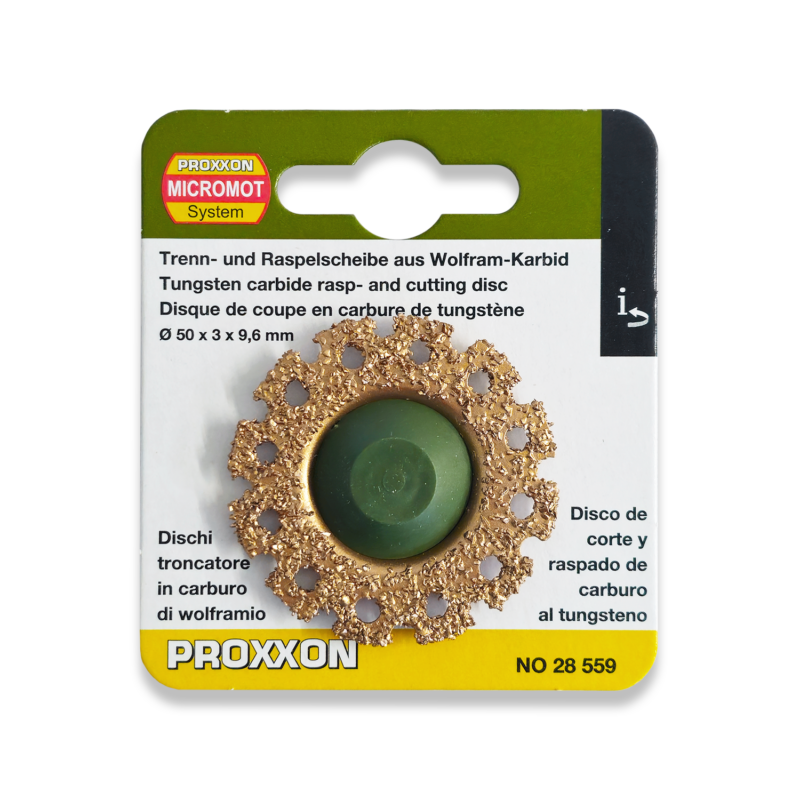 PROXXON Tungsten Carbide Rasp & Cutting Disc For LHW 28559 - RDG Tools