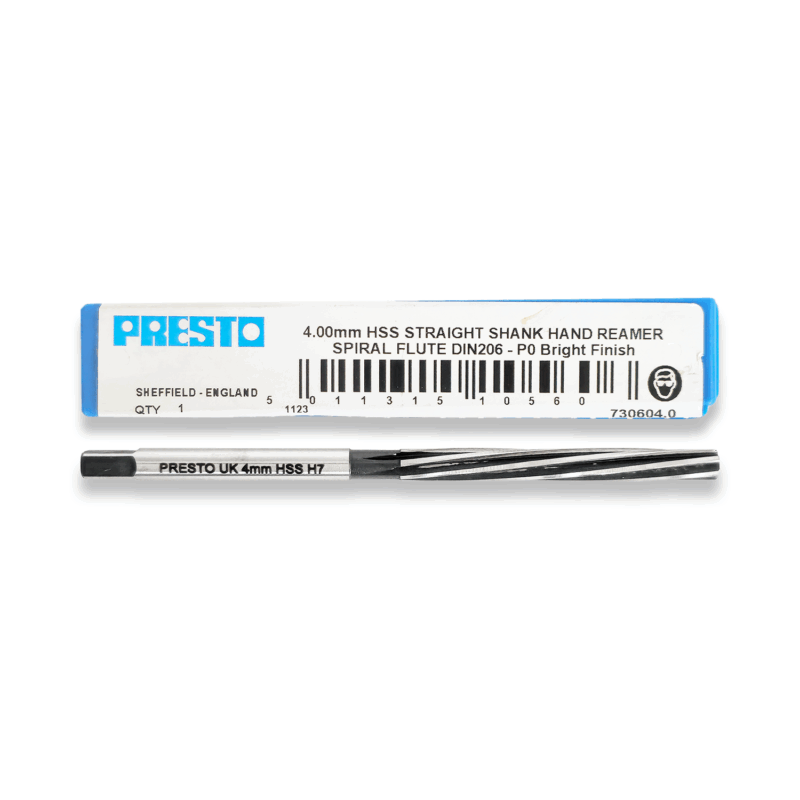 Presto HSS Metric Hand Reamer 4MM - RDG Tools