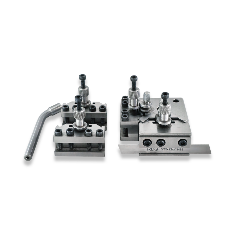QUICK CHANGE TOOLPOST SET FOR MYFORD LATHE WITH PARTING HOLDER AND VEE ...
