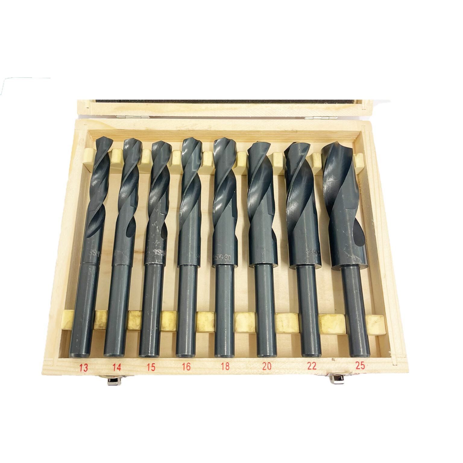 8PC SET REDUCED SHANK HSS DRILLS SET BLACKSMITH DRILL 13mm - 25mm - RDG ...