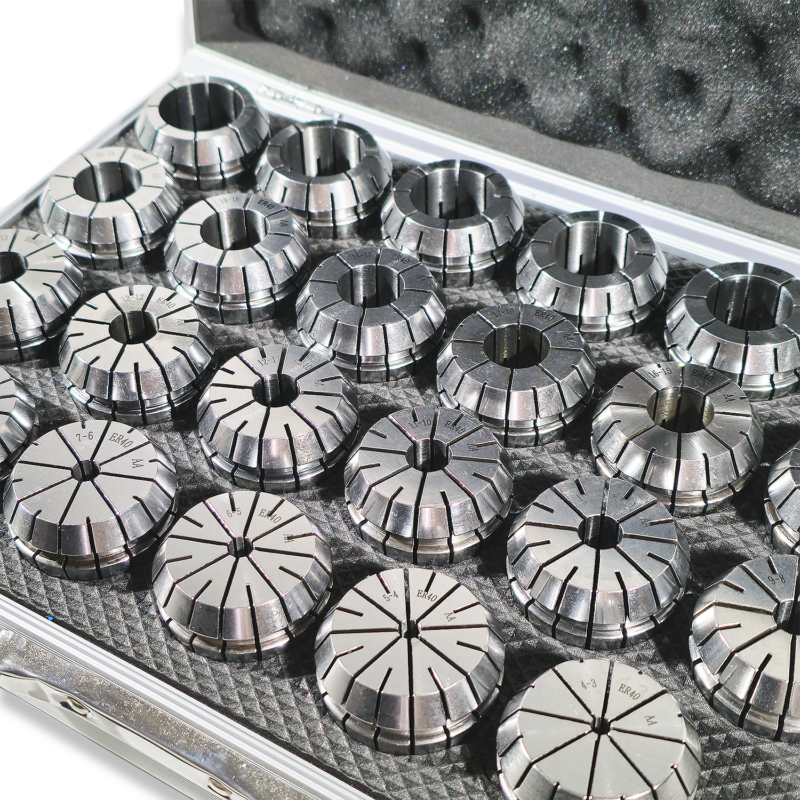 40INT ER40 COLLET SET LARGER RANGE COLLETS (3-30MM) CHUCK AND SPANNER ...