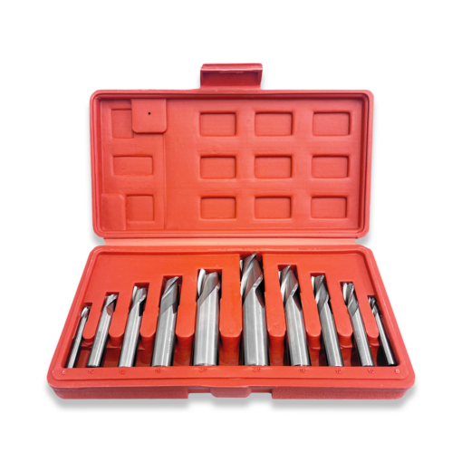 10pc milling cutter set 6-20mm 2 flute and 3 flute HSS - RDG Tools